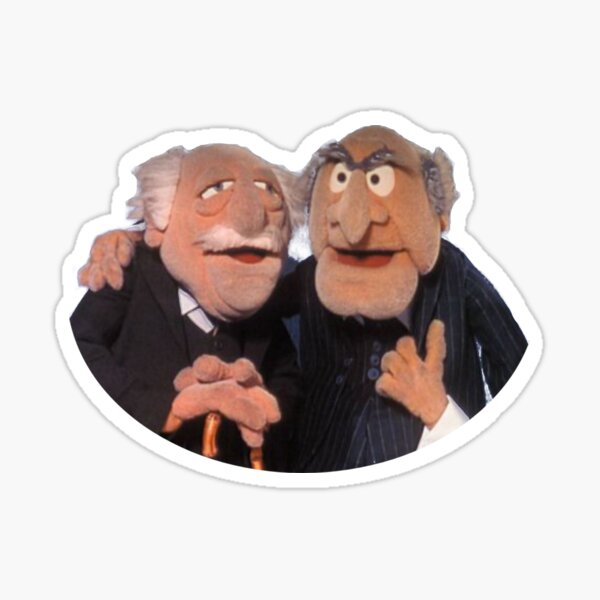 "Statler and Waldorf " Sticker for Sale by World-art-4-u | Redbubble