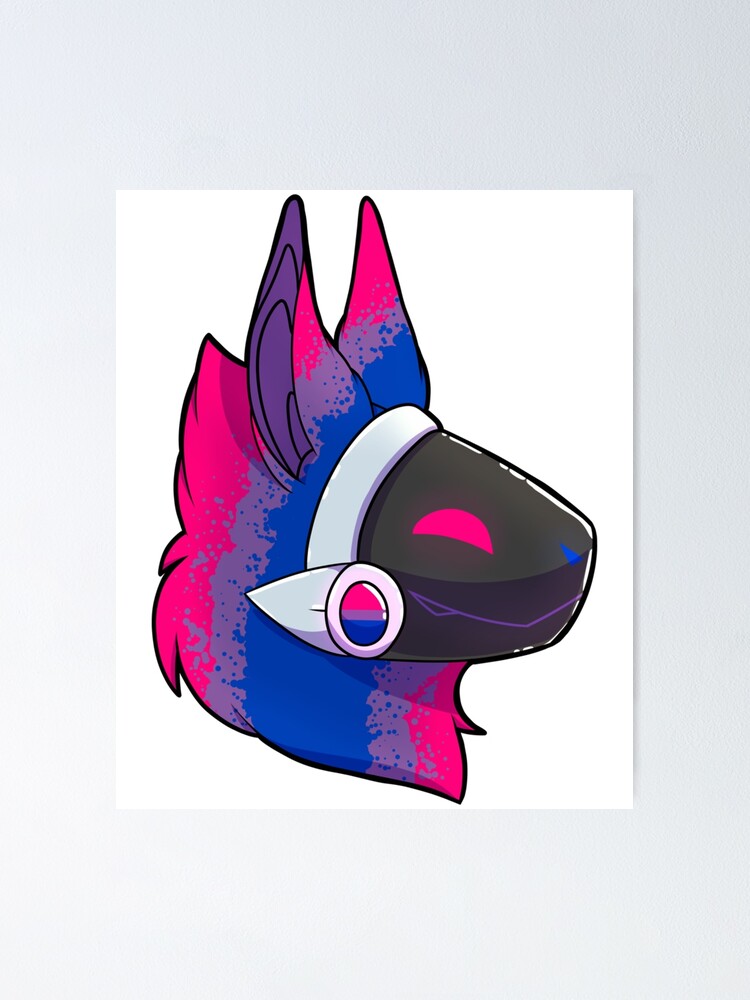 "Bisexual Pride Protogen" Poster for Sale by BrannonErnser | Redbubble
