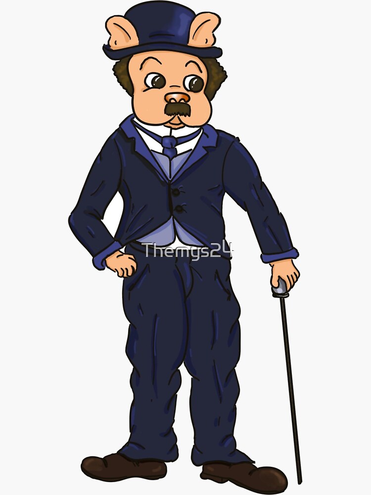 "Charlot Dog" Sticker for Sale by Themys24 | Redbubble