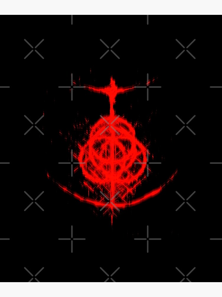 "Elden Ring Emblem Symbol Red" Poster for Sale by trentnin | Redbubble
