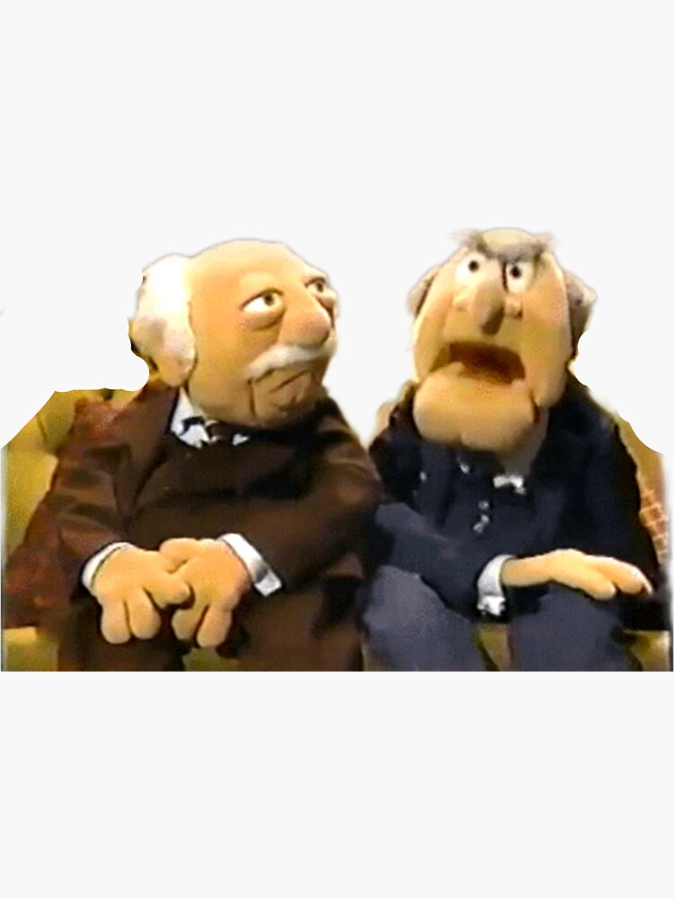 "Statler and Waldorf " Sticker for Sale by World-art-4-u | Redbubble