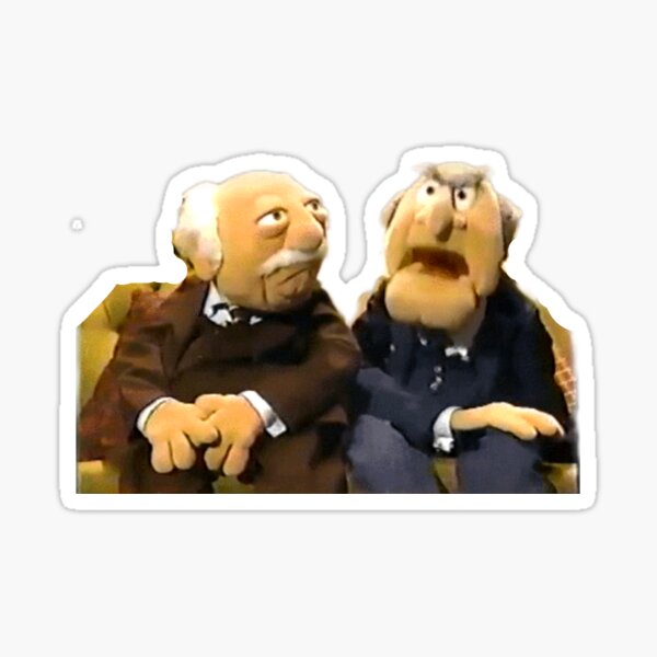 "Statler and Waldorf " Sticker for Sale by World-art-4-u | Redbubble