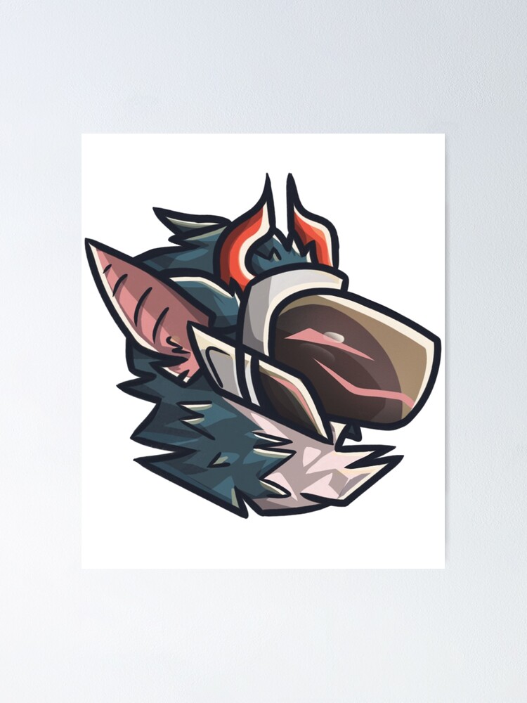 "Furry protogen " Poster for Sale by AmosConn | Redbubble