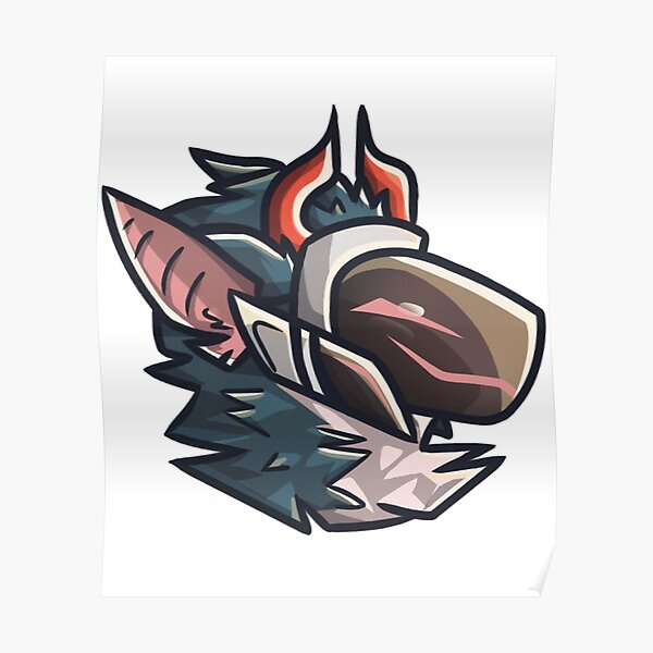 "Furry protogen " Poster for Sale by AmosConn | Redbubble