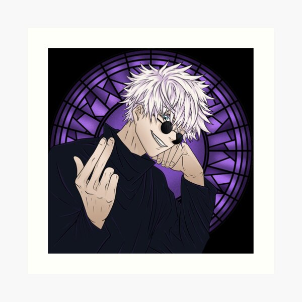 "Satoru Gojo from Jujutsu Kaisen Stained Glass Original Artwork by ...