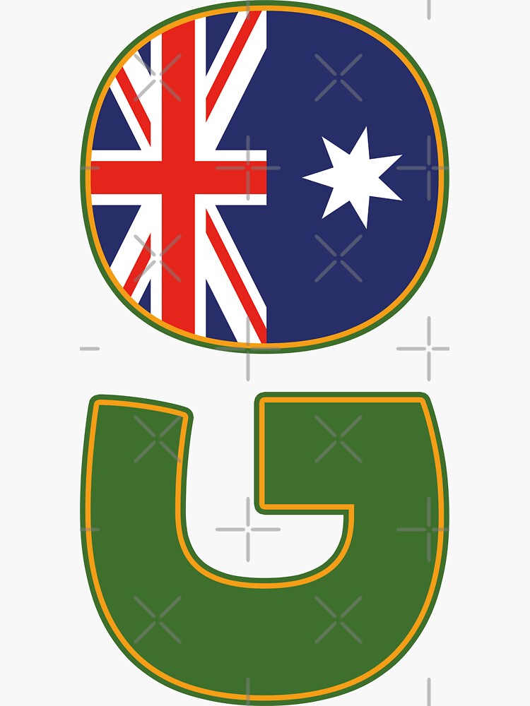 "Go Australia | BG Yellow" Sticker for Sale by Oliveirallan | Redbubble