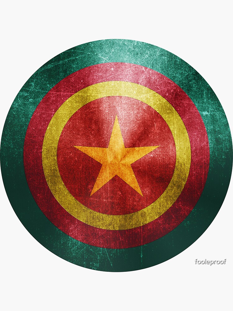 "captain cameroon " Sticker for Sale by fooleproof | Redbubble