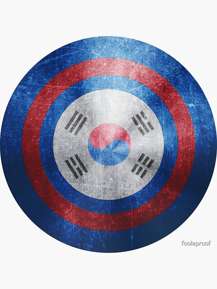 "captain korea" Sticker for Sale by fooleproof | Redbubble