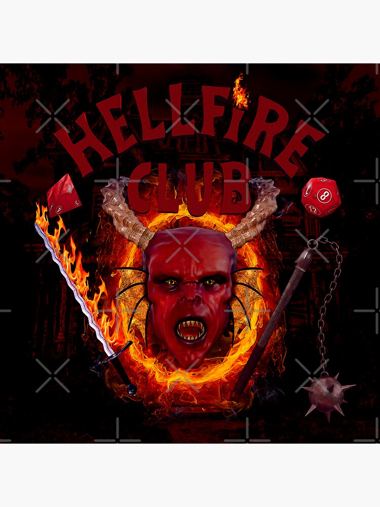 "HELLFIRE CLUB" Sticker for Sale by PapaSquatch | Redbubble