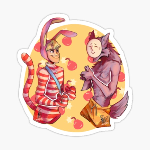 "kedamono" Sticker for Sale by ALAEEDDINEBHM | Redbubble