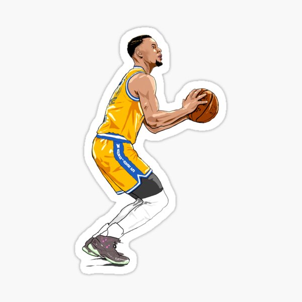 "Steph Curry Golden State Warrior NBA" Sticker for Sale by ...