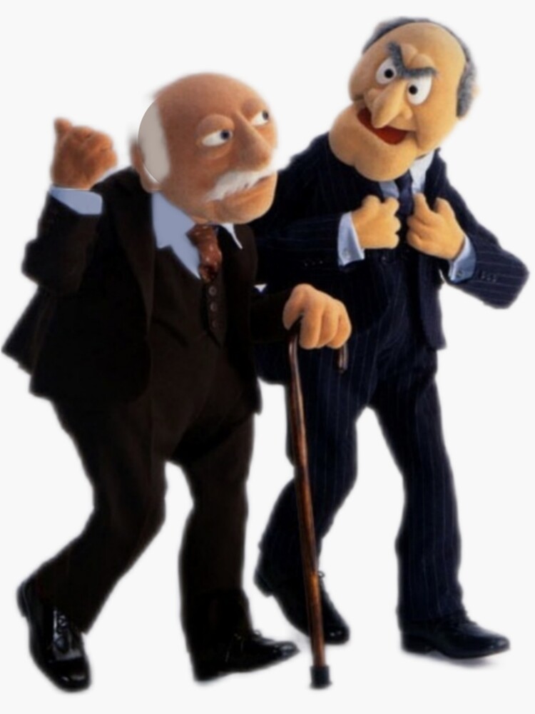 "Statler and Waldorf " Sticker for Sale by World-art-4-u | Redbubble