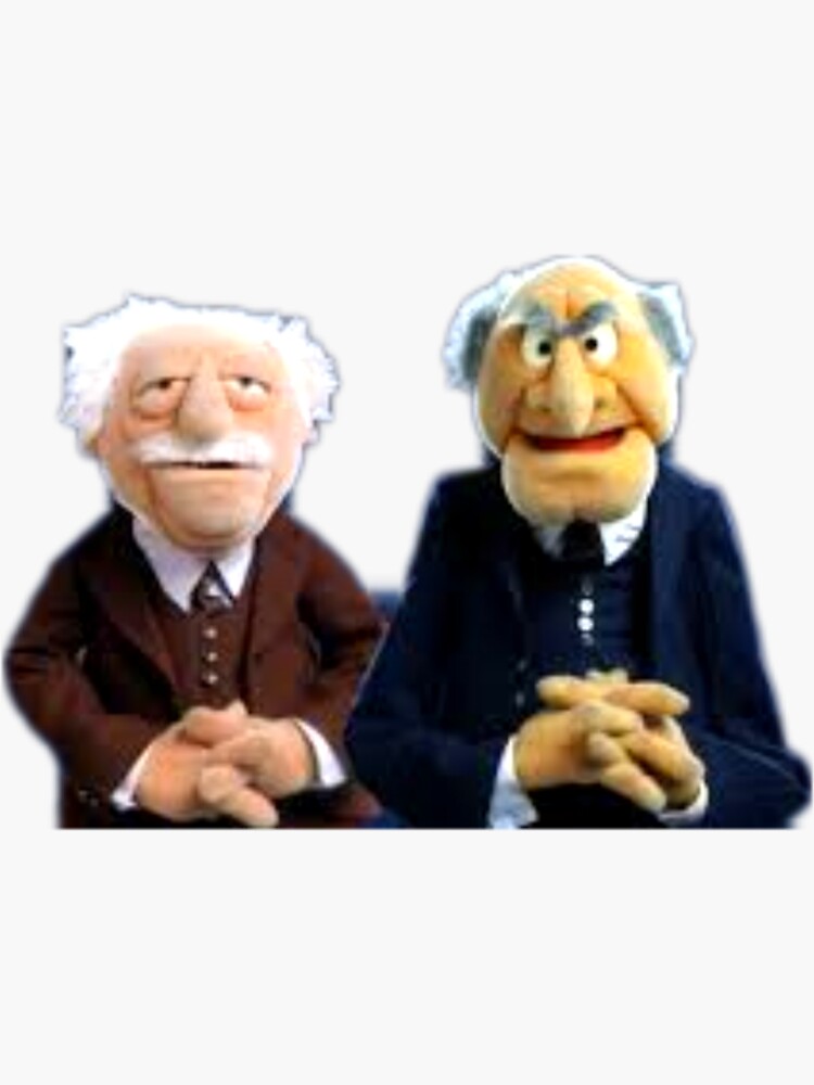 "Statler and Waldorf " Sticker for Sale by World-art-4-u | Redbubble