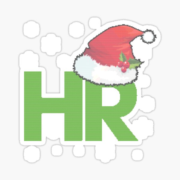 "Hr santa hat human resources management funny christmas" Sticker for ...