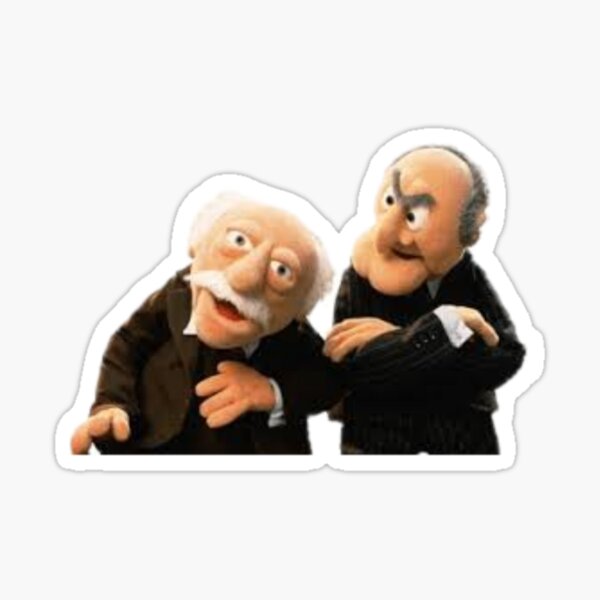 "Statler and Waldorf " Sticker for Sale by World-art-4-u | Redbubble