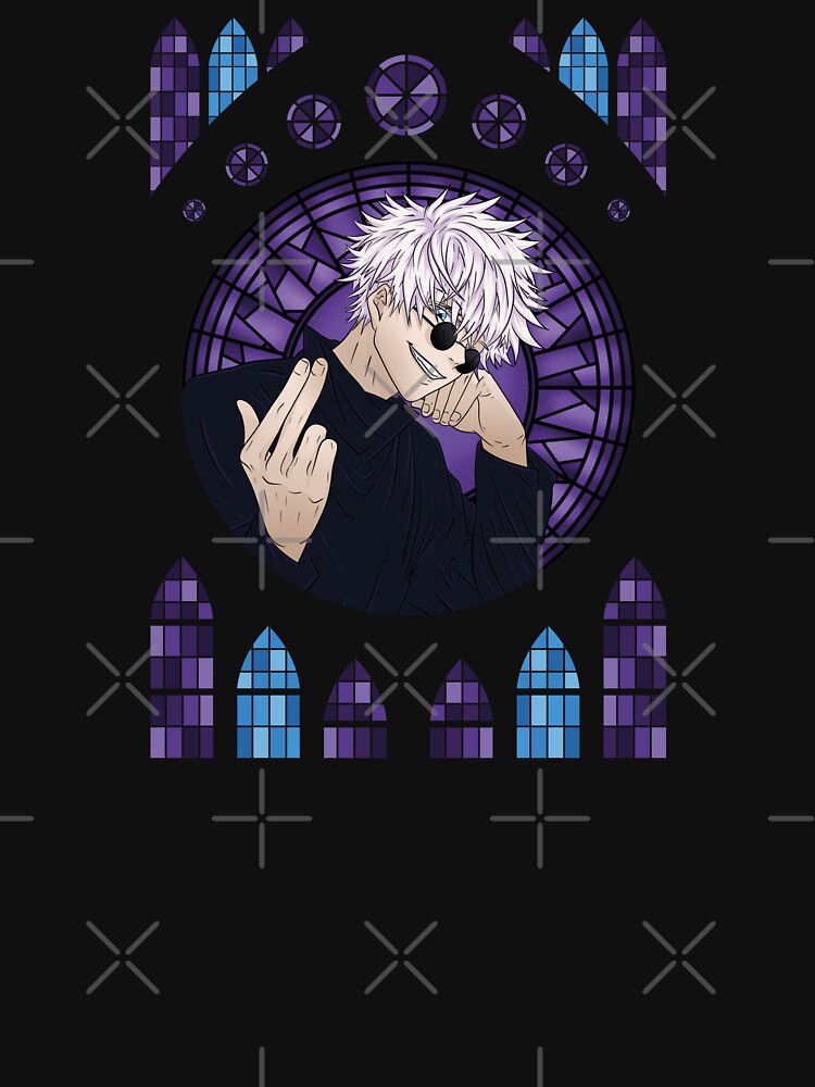 "Satoru Gojo from Jujutsu Kaisen Stained Glass Design Original Artwork ...