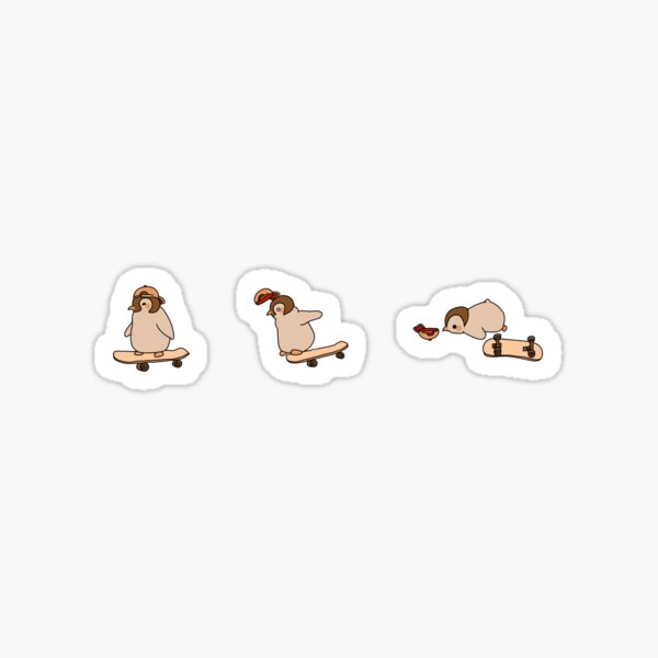 "Simon Skating Sticker Set" Sticker for Sale by LiterateSnail | Redbubble