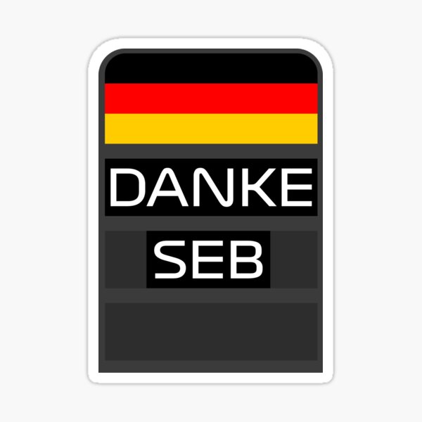 "DANKE SEB PIT BOARD 4X WORLD CHAMPION TRIBUTE 2022" Sticker for Sale ...