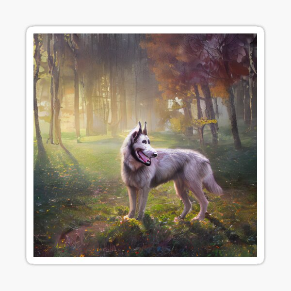 "Kangal Shepherd Dog in the Forest" Sticker for Sale by Shadowbyte91 ...