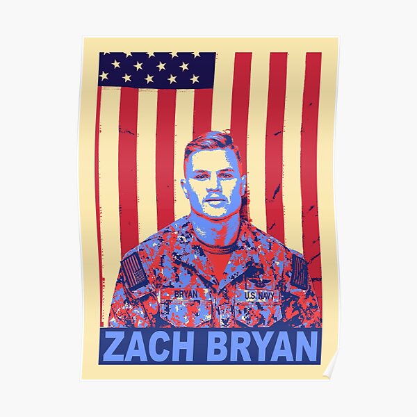 "Zach Bryan Flag" Poster for Sale by ManJavaPride | Redbubble