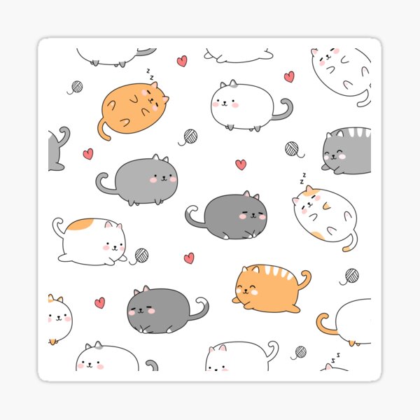 "Cute Kittens" Sticker for Sale by maxdesignex | Redbubble