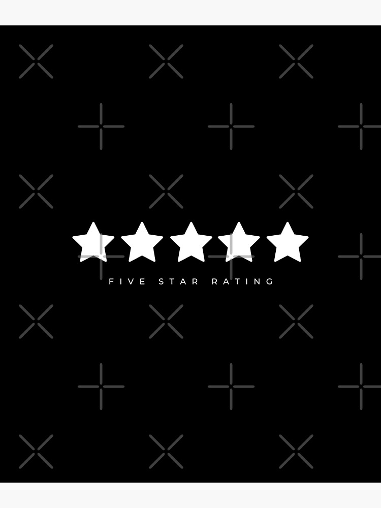 "five star rating " Poster for Sale by Print-Vip-Art | Redbubble