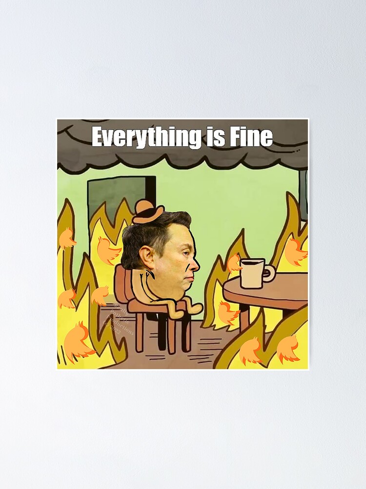 "Elon Musk The Twitter Failure" Poster for Sale by reallypathetic ...