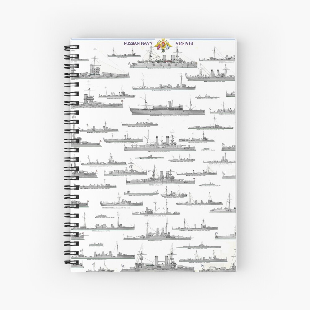 "Russian Navy in WW1" Spiral Notebook for Sale by TheCollectioner ...