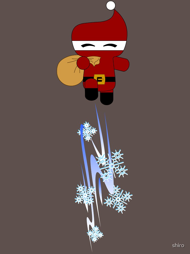 "Ninja Santa" T-shirt by shiro | Redbubble