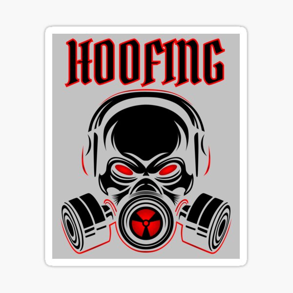 "HOOFING" Sticker for Sale by FXR-Designs | Redbubble