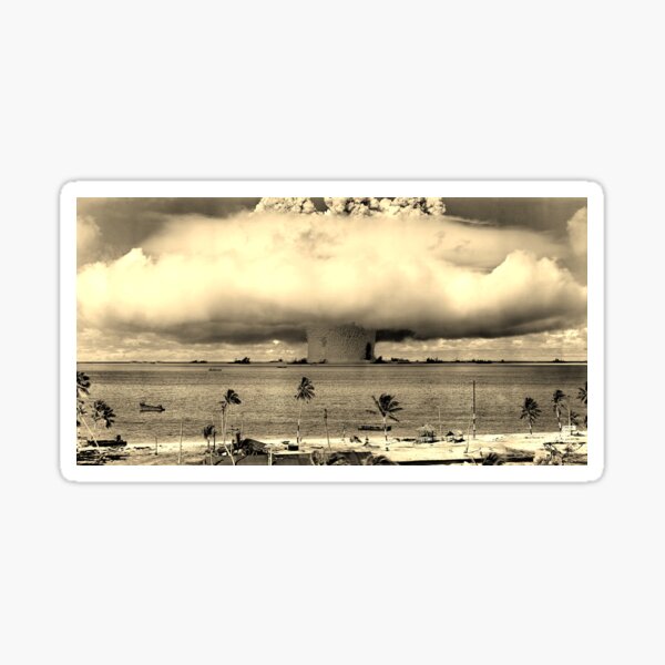 "atomic bomb" Sticker for Sale by GRATULACJE | Redbubble