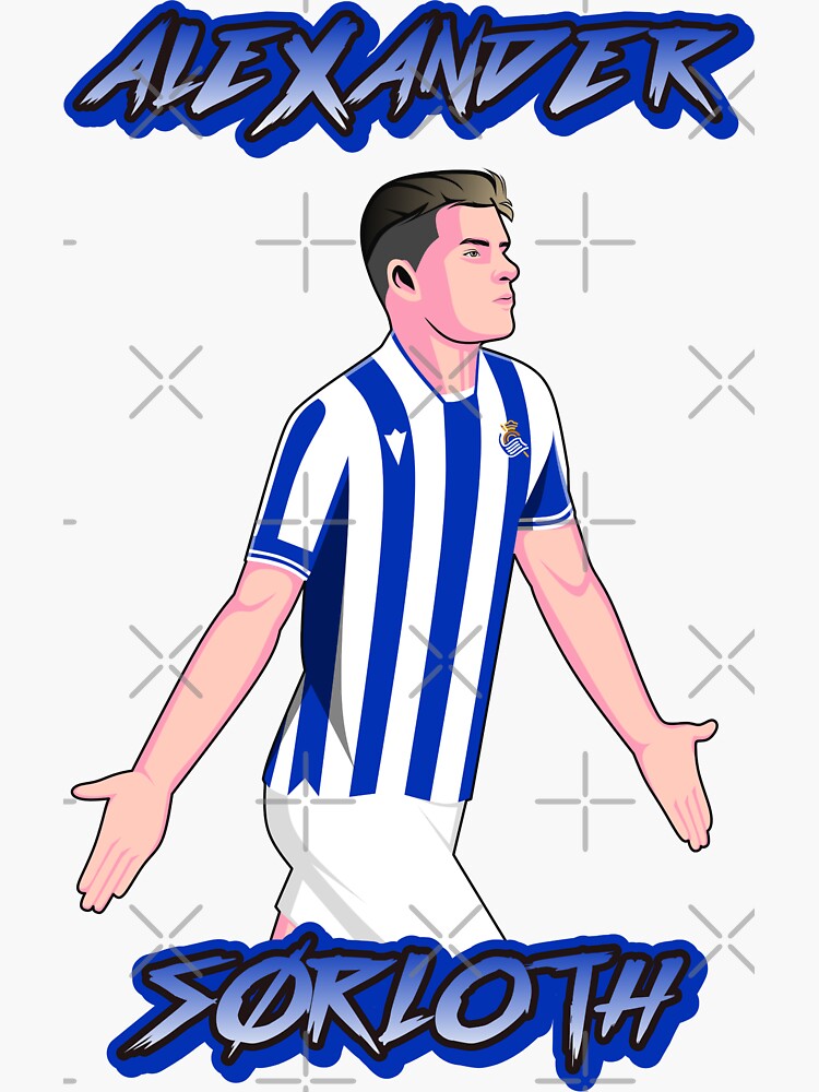 "Sorloth - SOC Blue White - Football Celebration" Sticker for Sale by ...