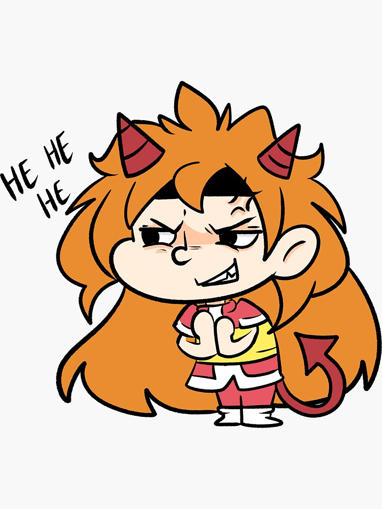 "Evil Lina" Sticker for Sale by Bitterbytes | Redbubble