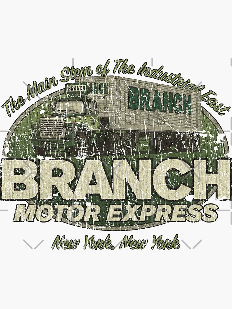 "Branch Motor Express Company 1923" Sticker for Sale by AstroZombie6669 ...