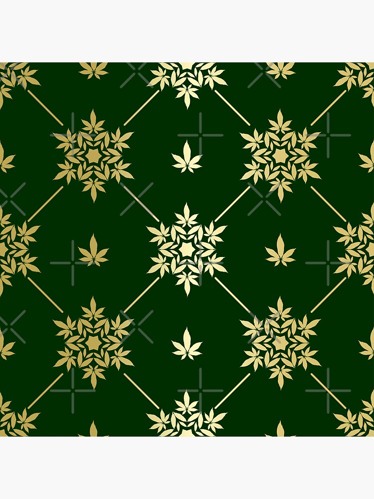 "Snowflakes with weed pattern" Sticker for Sale by sashica | Redbubble