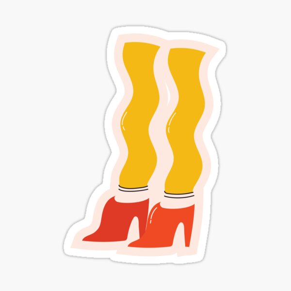 "Wobble legs, legs, high heels, wiggle legs, shaky legs" Sticker for ...