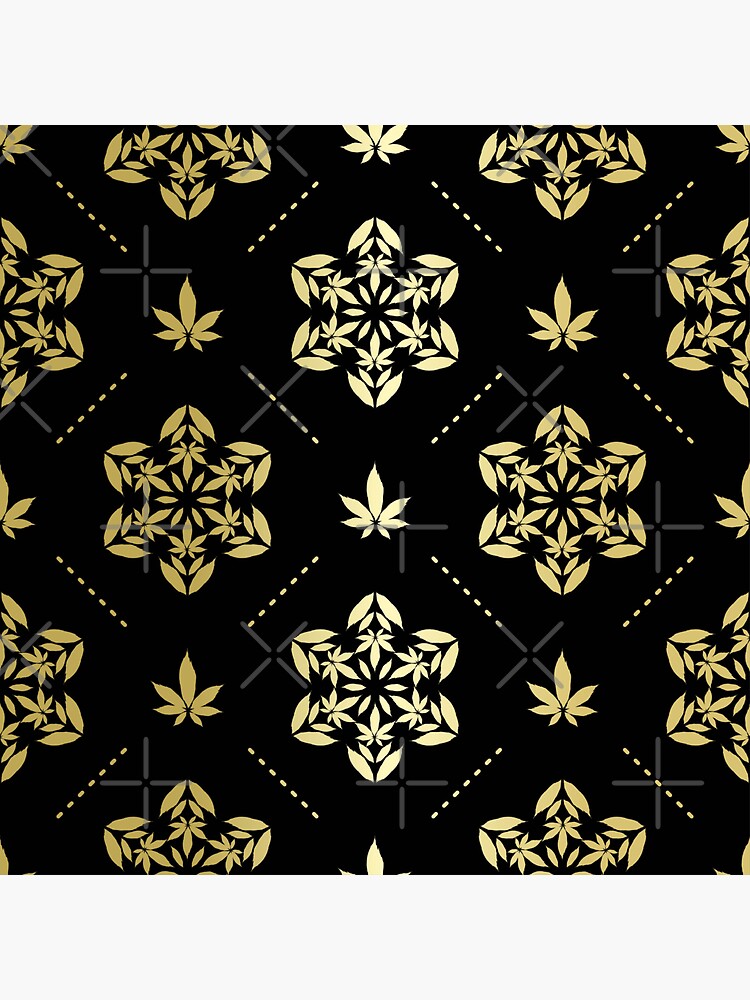 "Snowflakes with weed pattern" Sticker for Sale by sashica | Redbubble