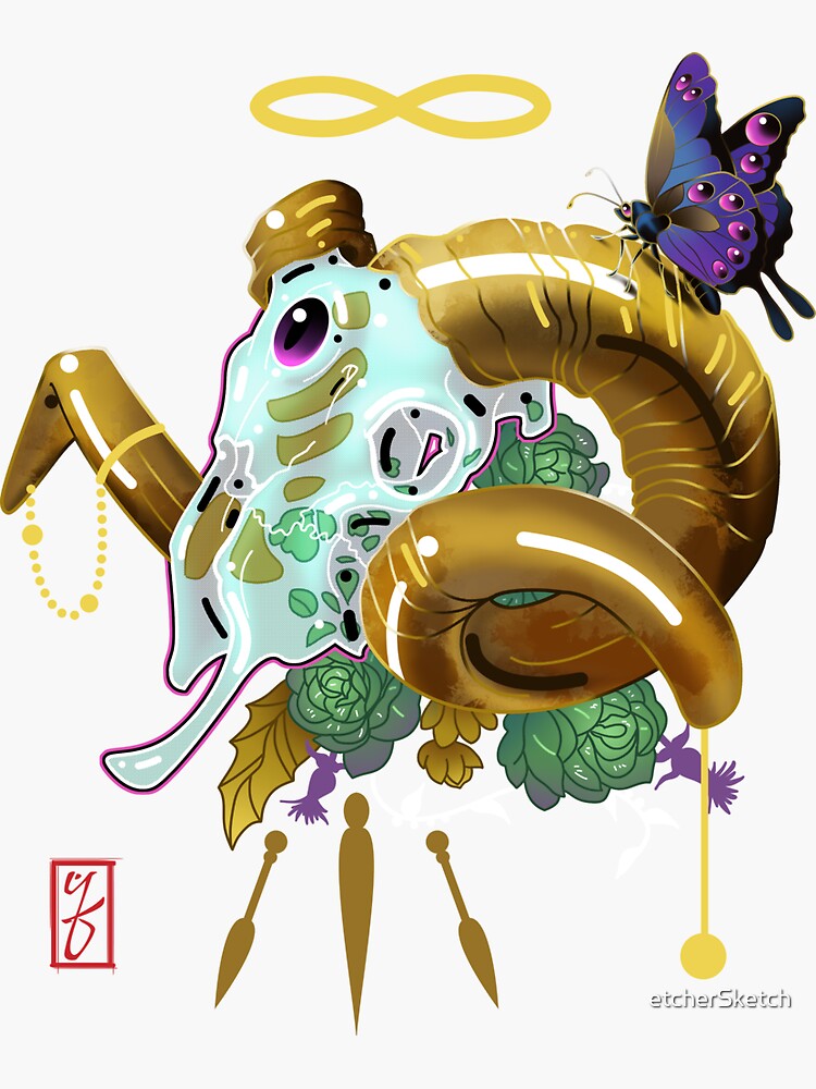 "Ram Prince" Sticker for Sale by etcherSketch | Redbubble