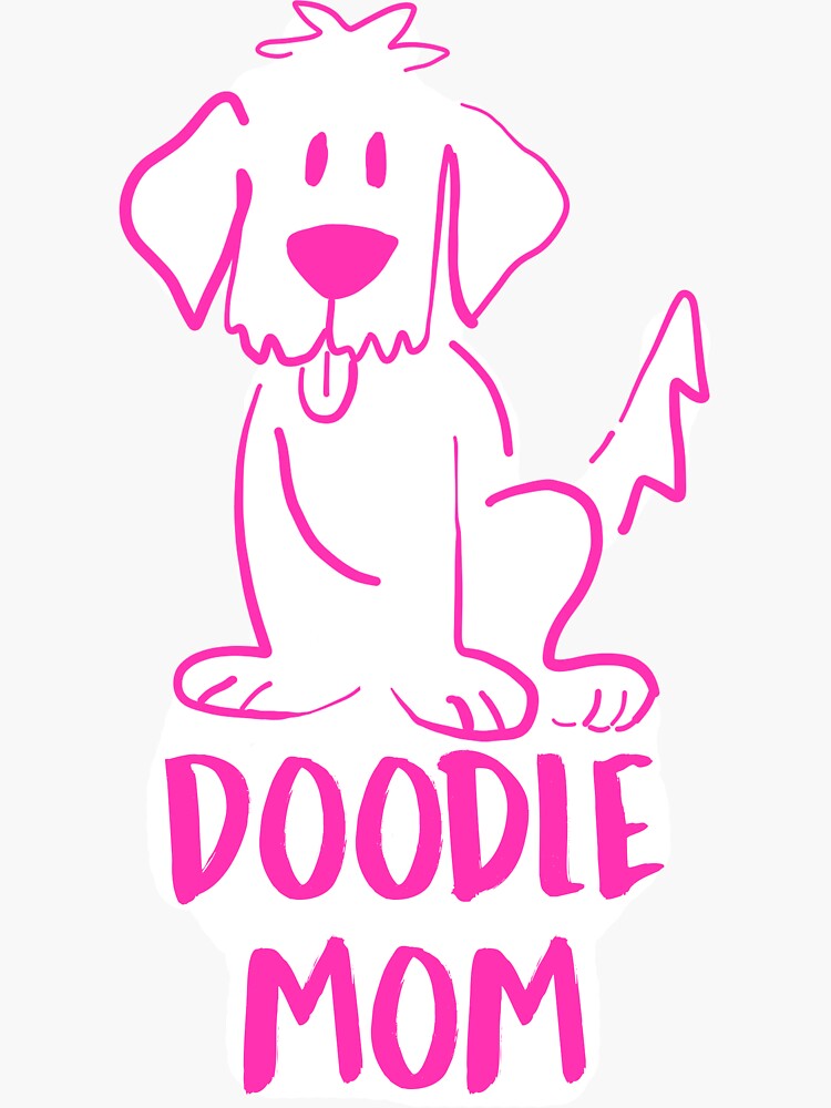"Doodle Mom 2" Sticker for Sale by mjfoery | Redbubble