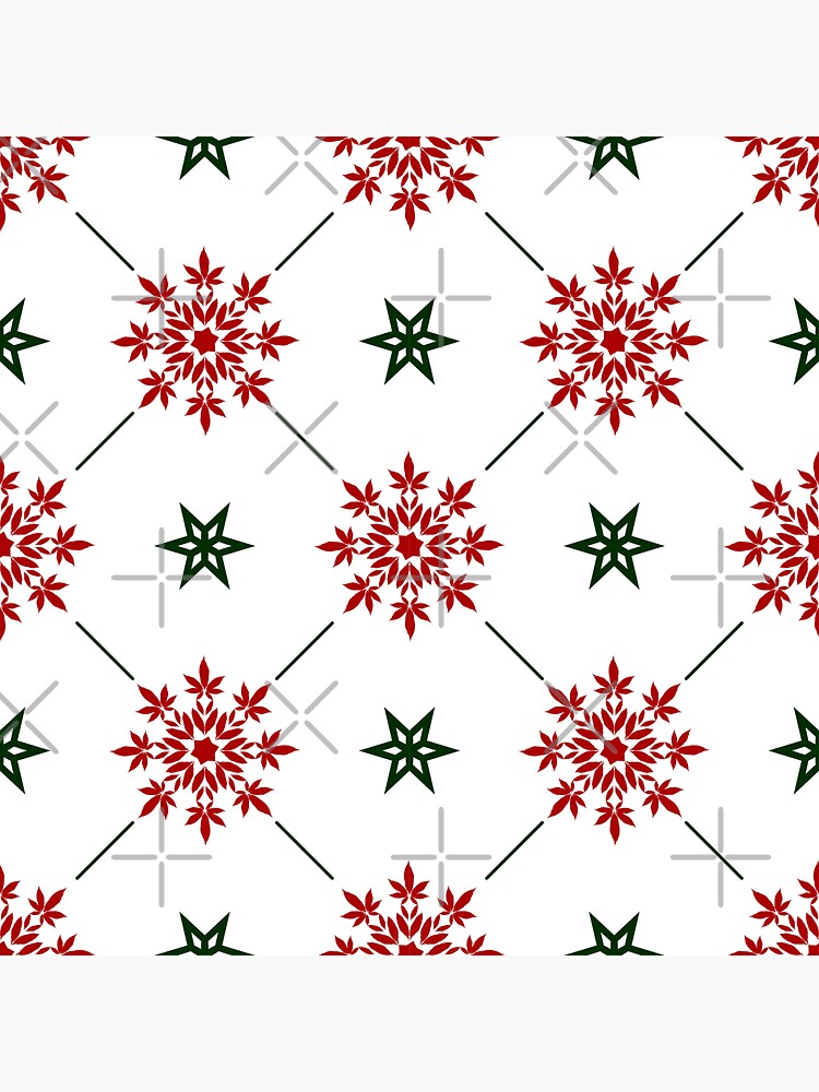 "Snowflakes with weed pattern" Sticker for Sale by sashica | Redbubble
