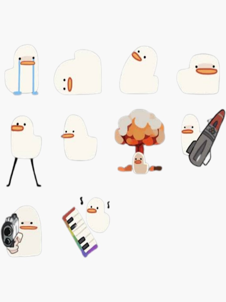 "Benson duck sticker pack" Sticker for Sale by quotifik | Redbubble