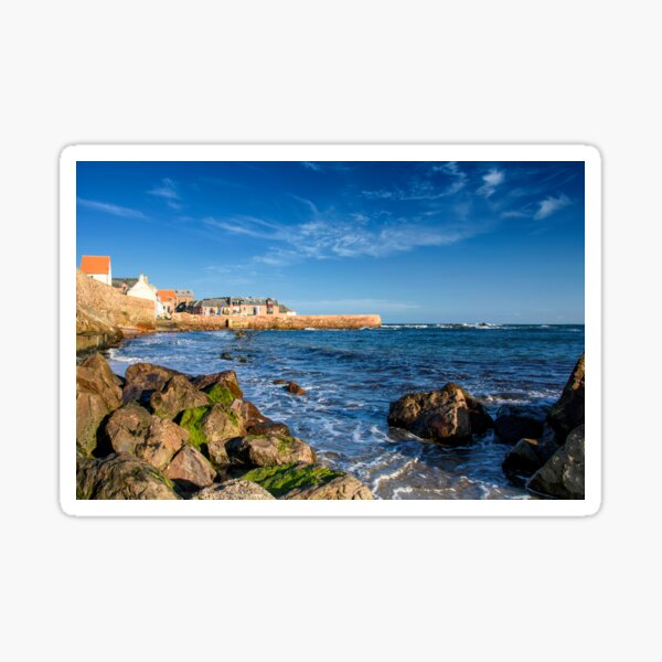 "Old Harbour Wall, Dunbar, Scotland" Sticker for Sale by Kasia-D ...