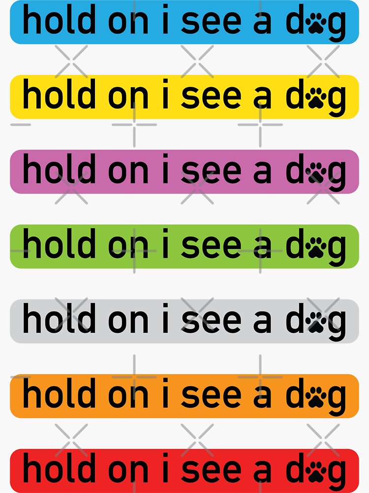 "Dog Distraction Stickers pack" Sticker for Sale by ayoubtiziwar ...