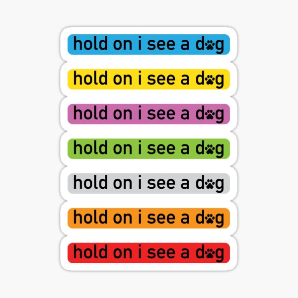 "Dog Distraction Stickers pack" Sticker for Sale by ayoubtiziwar ...