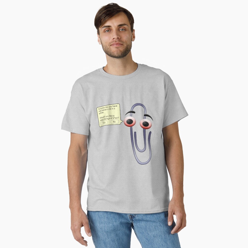 "Clippy Stoned" Sticker for Sale by aribluestein | Redbubble