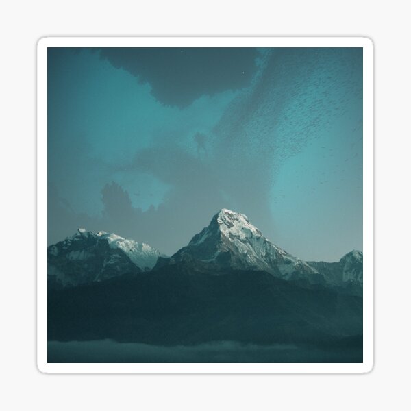 "Deep Blue" Sticker for Sale by lew-img | Redbubble