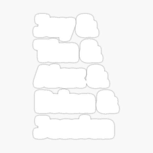 "Jay&Tim&AlexBrian&Jessica Marble Hornets (White)" Sticker for Sale by ...