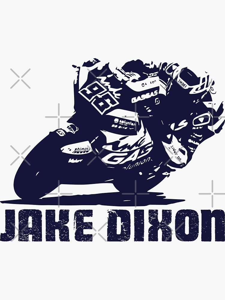 "Jake Dixon racer designs " Sticker for Sale by Saxon-Campbell | Redbubble