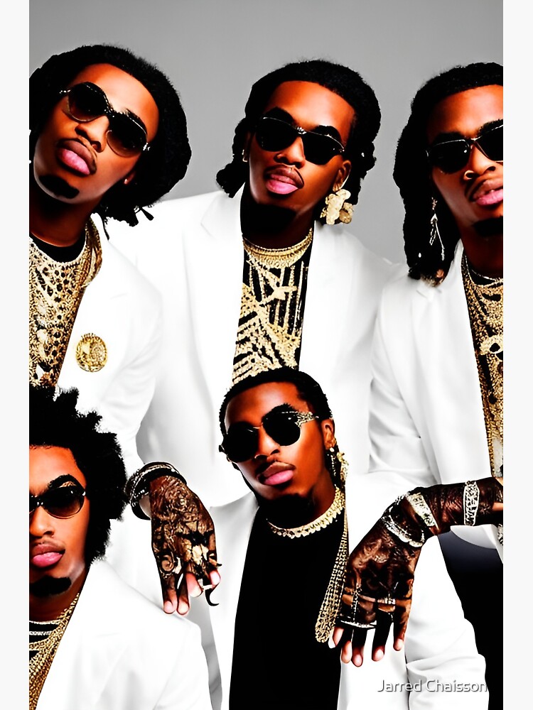 "Migos rap music painting " Sticker for Sale by YoutubeJarred | Redbubble