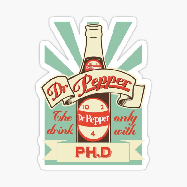 Dr Pepper Bottle Sticker For Sale By Febry Art Redbubble